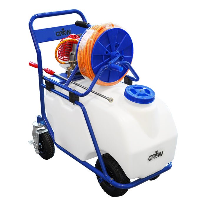 GROW1 CropCart 23 Gallon Gas Powered Ag Cart Sprayer 150ft Hose — Green ...