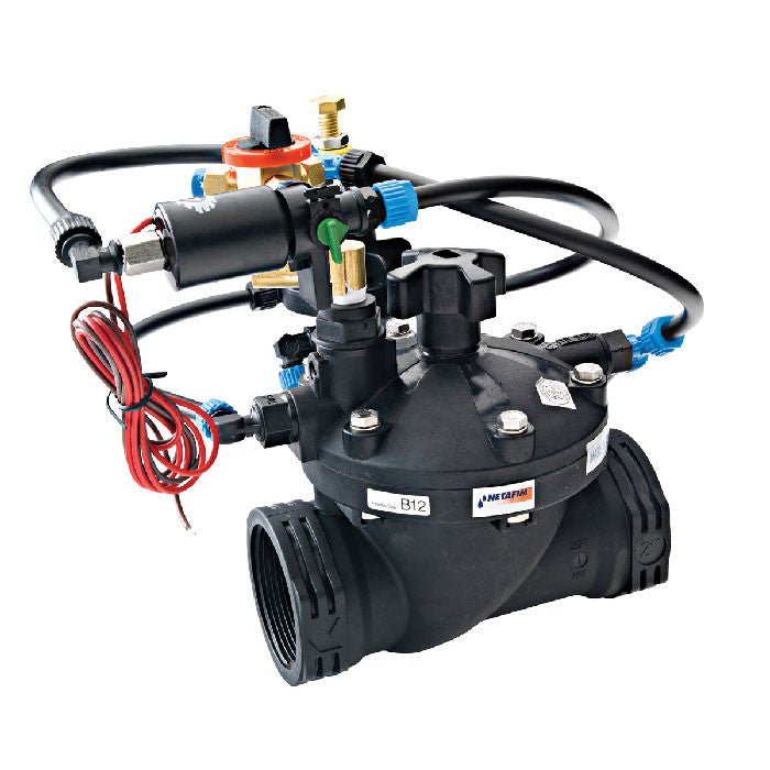 Netafim Series 80 3-Way Press Reducing Electric Globe Control Valve, 2 ...