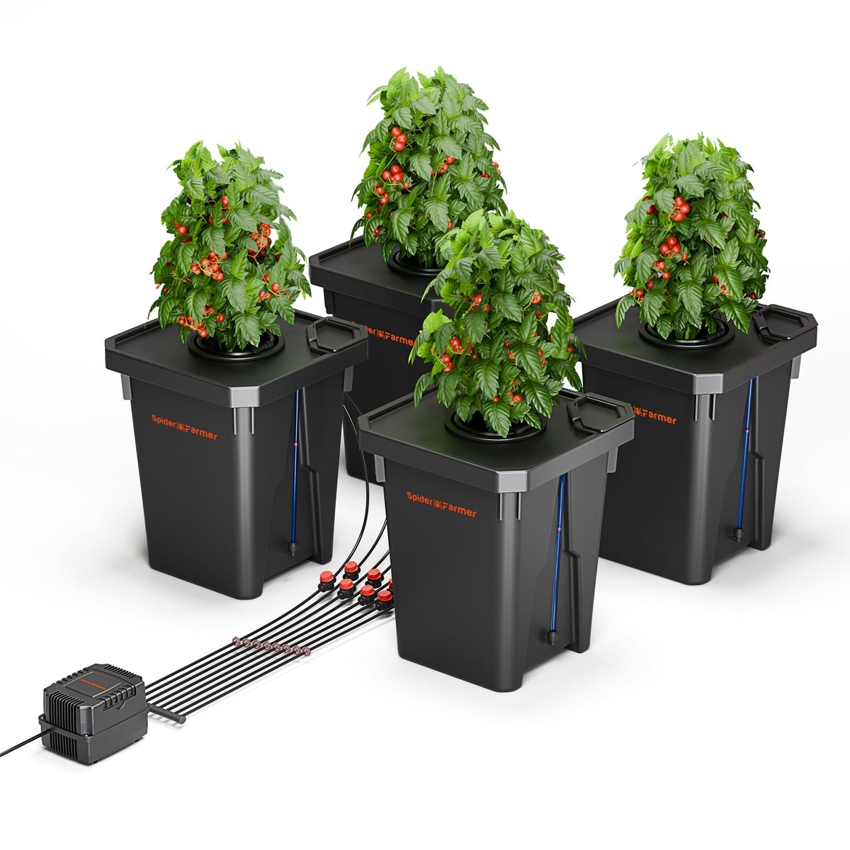 Spider Farmer DWC Hydroponics Grow System with Top Drip Kit 7 Gallon D ...