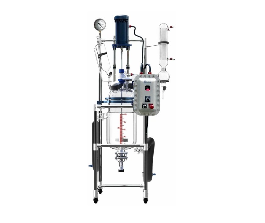 Across International 10L Jacket Reactor W/ Explosion-Proof Motor & Con ...