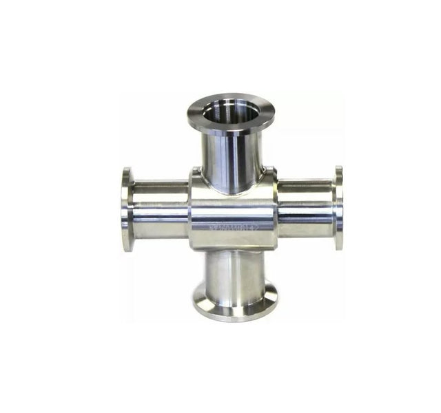 Across International KF25/NW25 St 4-Way Cross Flange For Secure Vacuum ...
