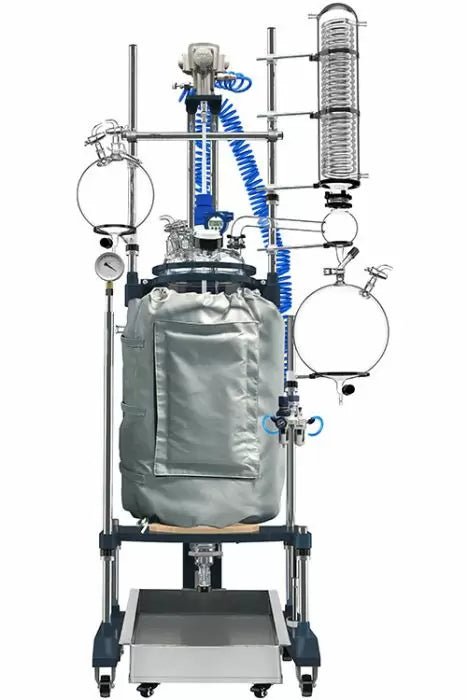 Across International 150L Single Jacketed Glass Reactor With Air Motor ...