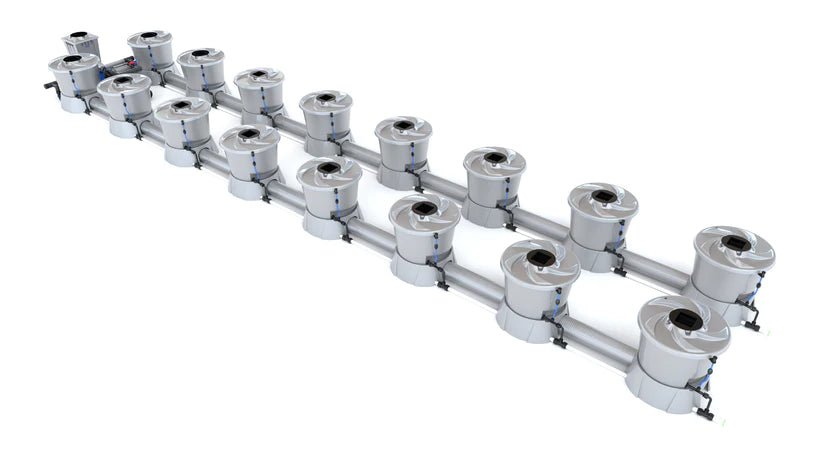 Alien Hydroponics V-System 16 Pot 2 Row Kit — Green Thumb Depot