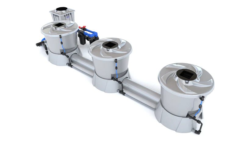 Alien Hydroponics V-System 3 Pot 1 Row End Header Kit — Green Thumb Depot