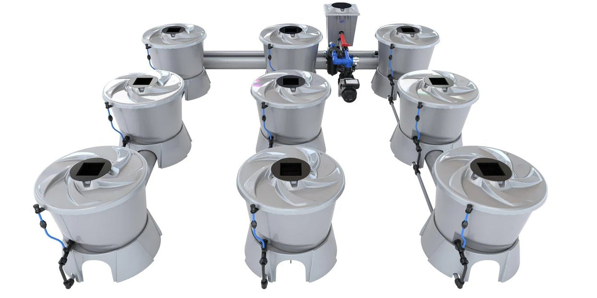 Alien Hydroponics V-System 9 Pot 3 Row Kit — Green Thumb Depot