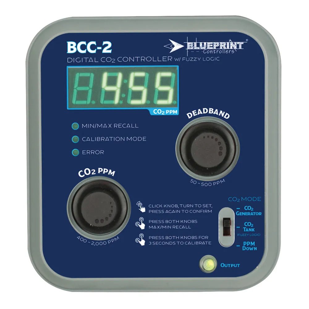 BluePrint Digital CO2 Controller w/Fuzzy Logic BCC-2 Controller — Green ...