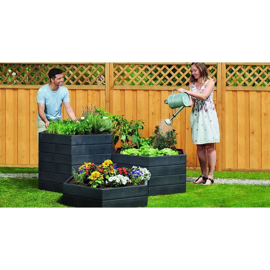 Graf Modular Raised Planter Bed - Vegetable or Flower Garden Box Frame ...