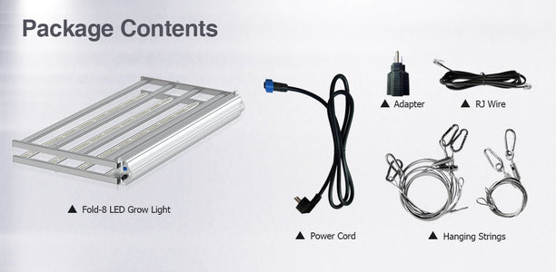 Medic Grow Fold-8 LED Grow Lights - Full Spectrum for Efficient Indoor ...