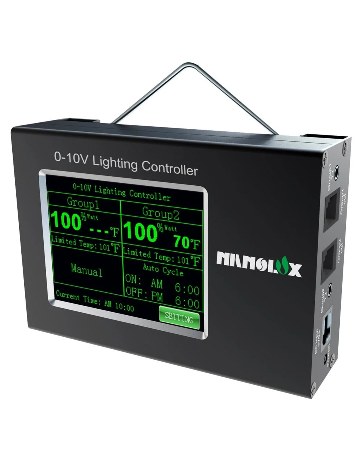 Nanolux Lighting Controller 0-10V 2-zone w/temp — Green Thumb Depot