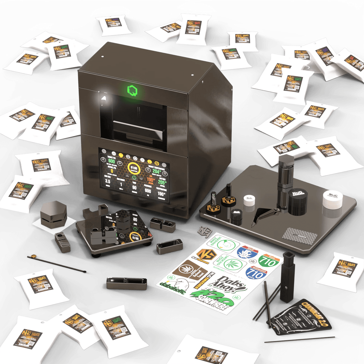 NugSmasher IQ 4 Ton Electric Rosin Press Masters Bundle — Green Thumb Depot
