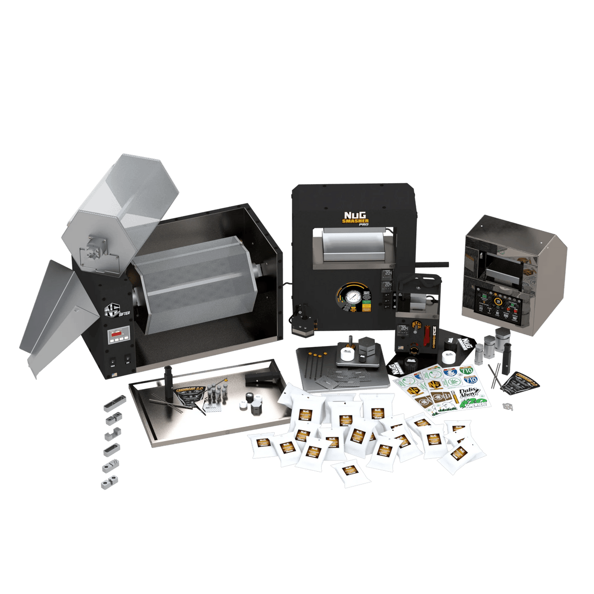 NugSmasher Pro 20 Ton Rosin Press Extractor Choice Masters Bundle ...