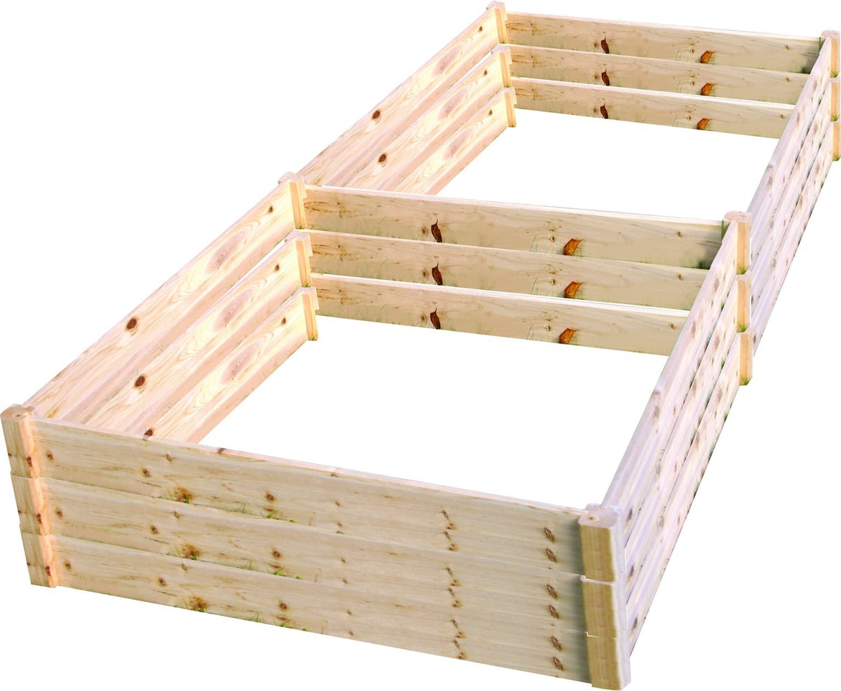 Riverstone Raised Garden Bed - Vegetable or Flower Elevated Planter Box ...