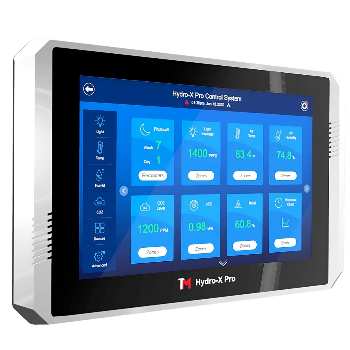 Hydro-X Pro Control System HCS-2 with 4-in-1 Sensor (Temp/Humid/CO2 ...